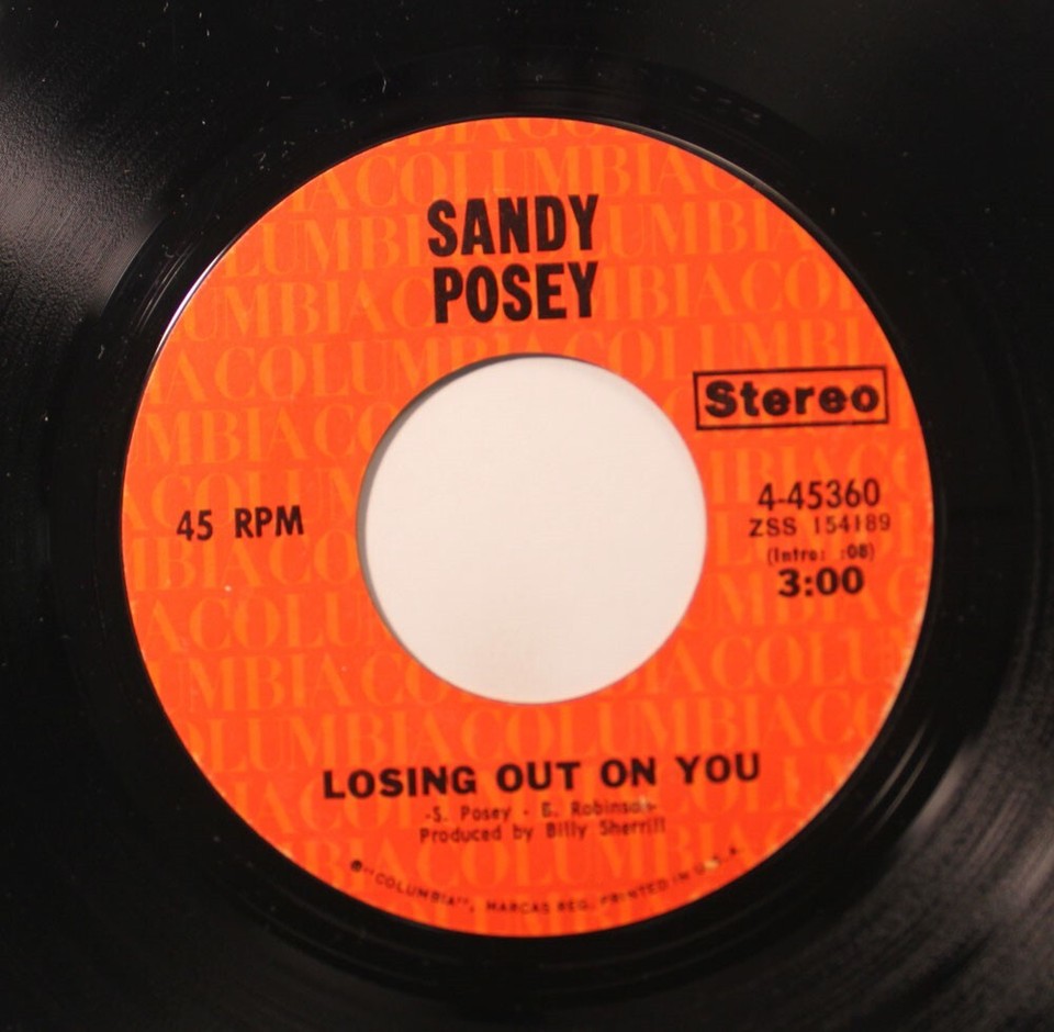 Pop 45 Sandy Posey - You Say Beautiful Things To Me / Losing Out On You ...