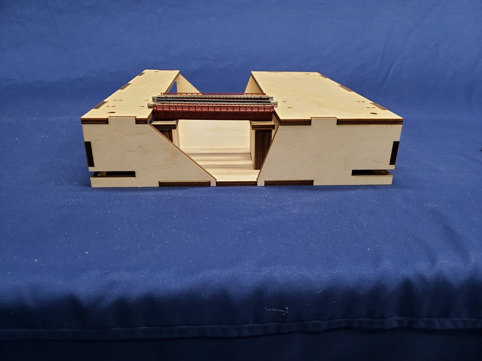 N Scale T-TRAK Valley Double 186-124-186 Bridges 13in Module | eBay