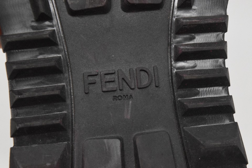 Fendi Vitello Elite Spike Monster Eyes Runner Sneakers Black 45 EU Mens ...