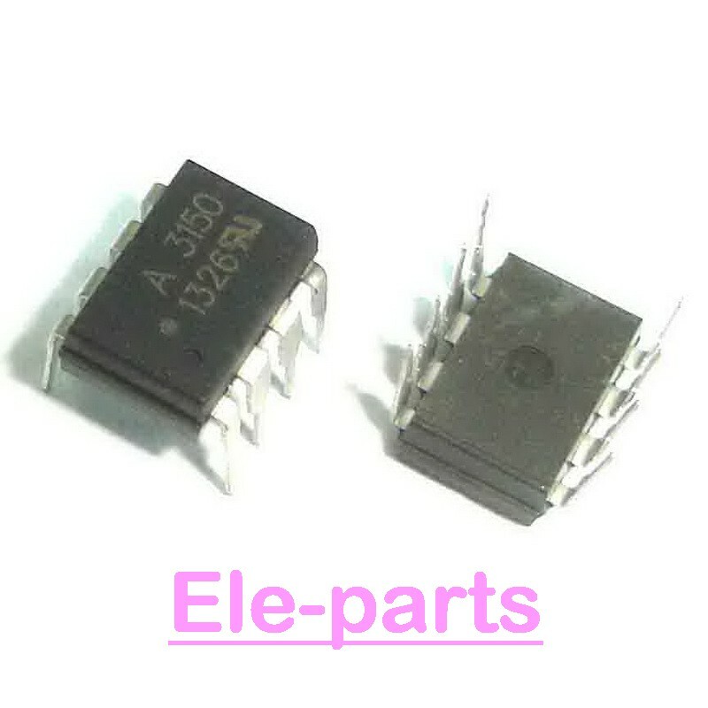 10 PCS HCPL-3150 DIP-8 HCPL3150 A3150 0.5A Output IGBT Gate Drive ...