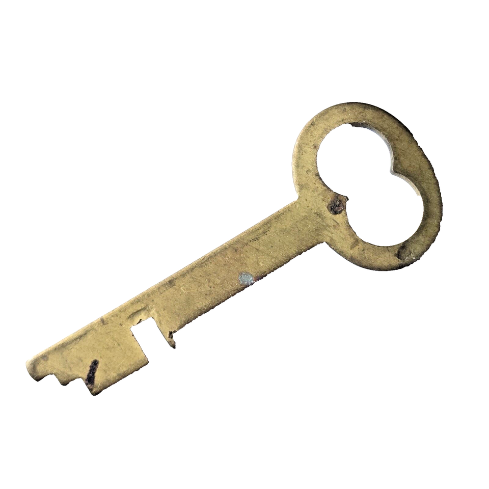 Herring-Hall-Marvin (HHM) Antique Brass Safe Safety Deposit Lock Key | eBay