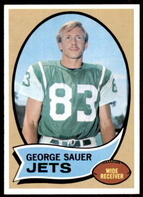 1970 Topps George Sauer Jr. New York Jets #176 | eBay