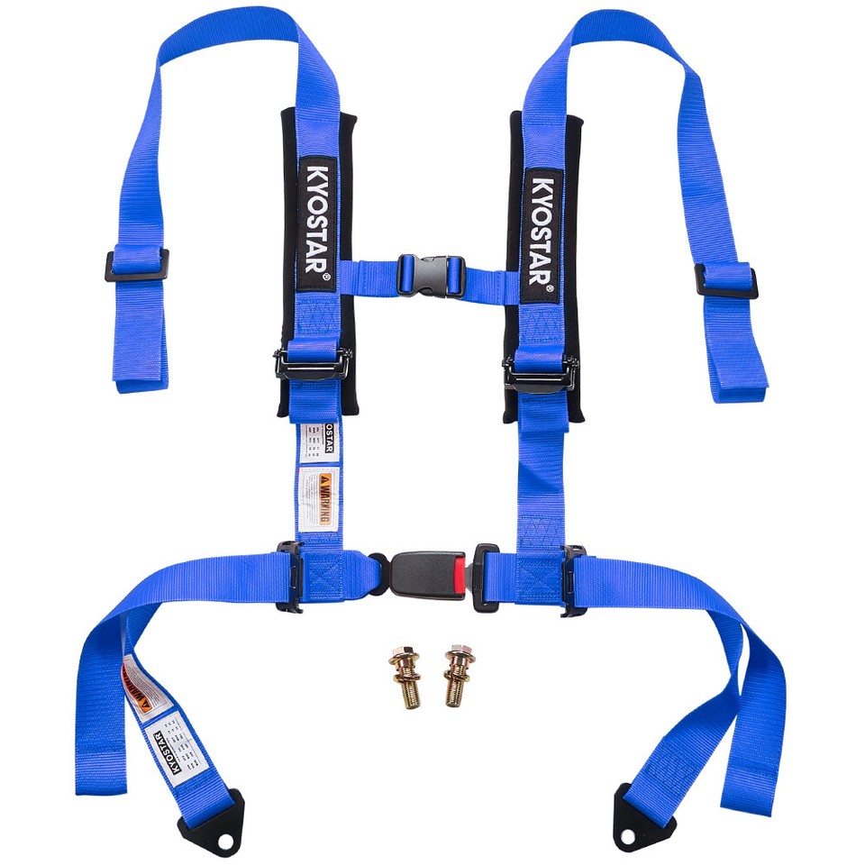 Universal 4 Point 2" Strap Drift Racing Safety Seat Belt Buckle Harness ...