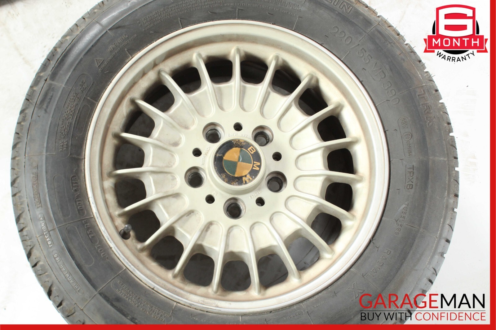 78-86 BMW E24 E28 E34 Vintage Complete Wheel Tire Rim Set of 4 Pc R16 ...