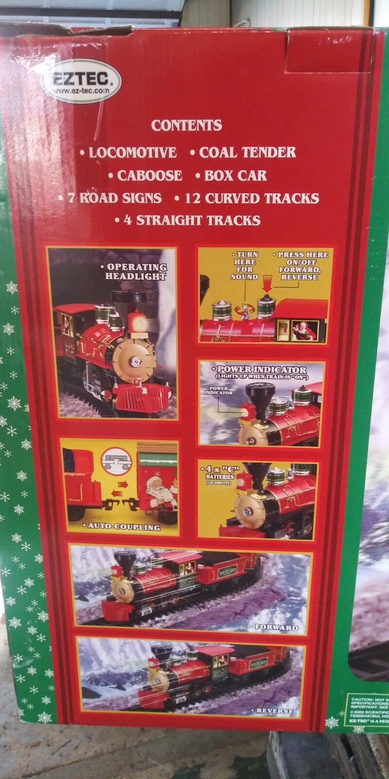 EZTEC 27 PC NORTH POLE EXPRESS BATTERY OPERATED TRAIN SET | eBay