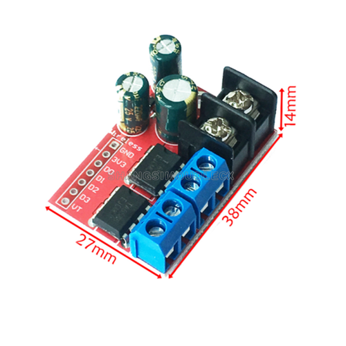 Dual DC Motor Drive Remote Control Double H-Bridge 5A PWM Speed Control ...