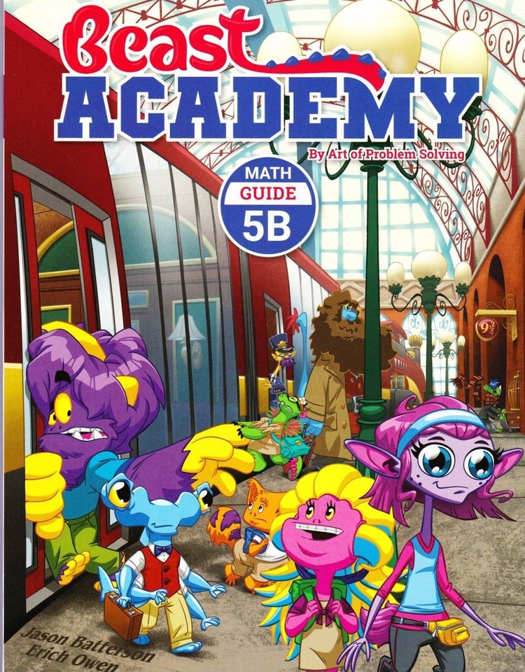 AoPS 8 Book 5th Grade Beast Academy Math Set | eBay