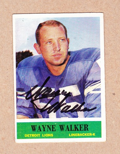 Wayne Walker signed 1964 Philadelphia Gum Rookie card # 68 (DEC ...