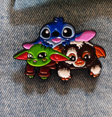 GIZMO, YODA & STITCH ENAMEL PIN-UNBRANDED-SHIP ALL THE PINS YOU BUY FOR ...