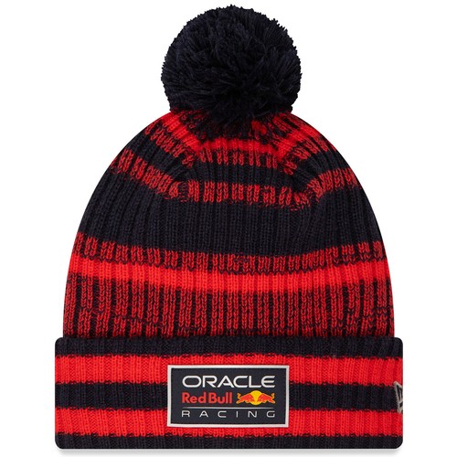 New Era Mens Red Bull Racing Polyana Cuff Knit Beanie Bobble Hat - Red ...