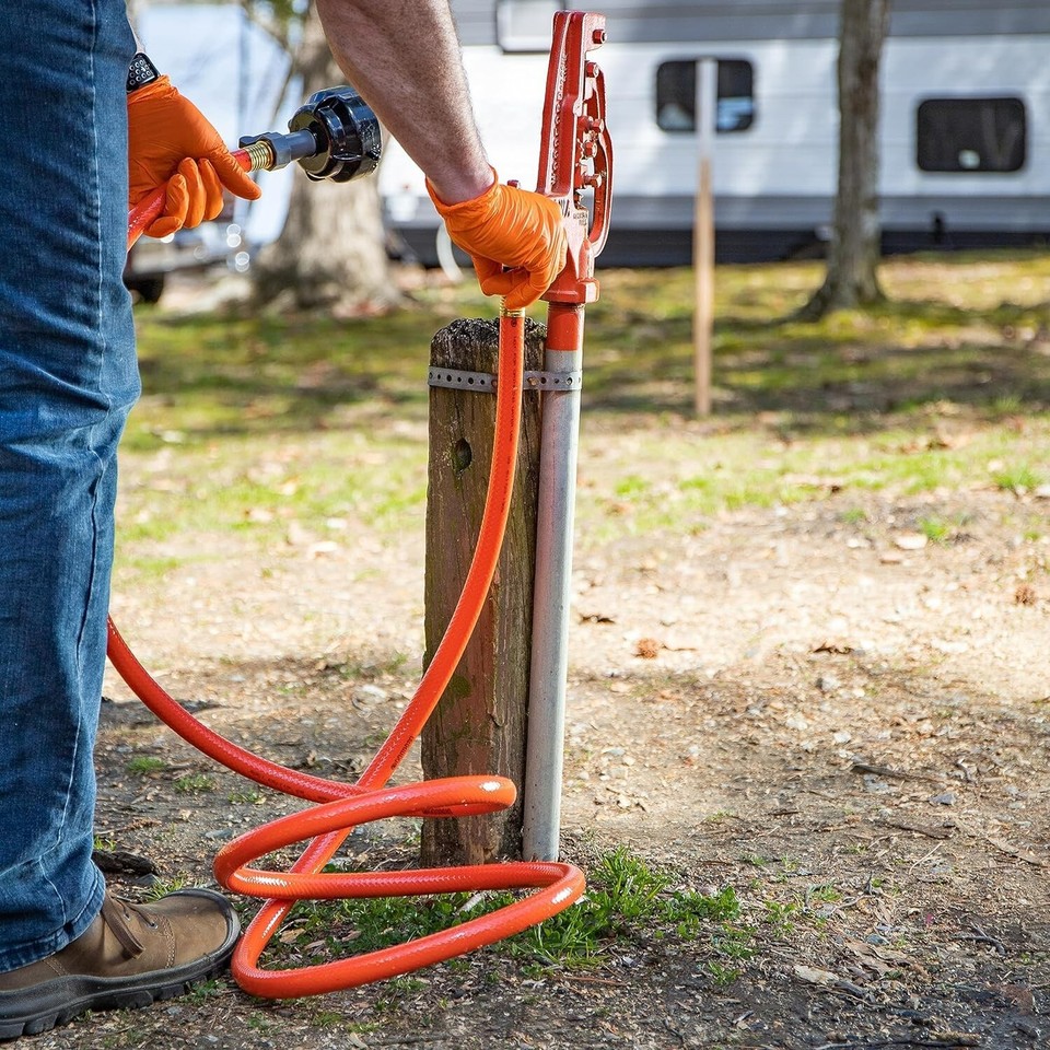 Trailer Dump Hose Sewer Kit Waste Water Tote Tank Toilet Clean Out ...