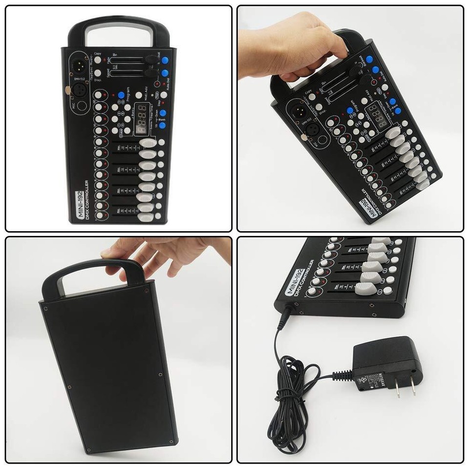 Dmx Console,Universal DMX-512 Controller 192 DMX 512 Stage DJ Light ...
