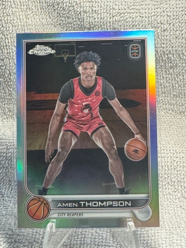 2022-23 Topps Chrome OTE Overtime Elite AMEN THOMPSON #79 SILVER ...
