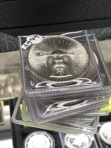 1979 mo Mexico Onza Casa De Monedas Silver Coin Press & Scale ...