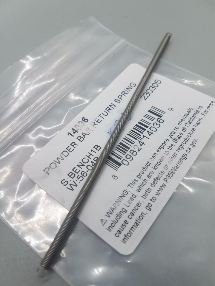 Dillon Precision NEW OEM 2x Powder Bar Return Springs (TWO) RL550 650 ...