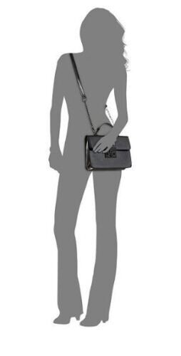 Steve Madden Lincoln Push Lock Black Satchel $88 | eBay