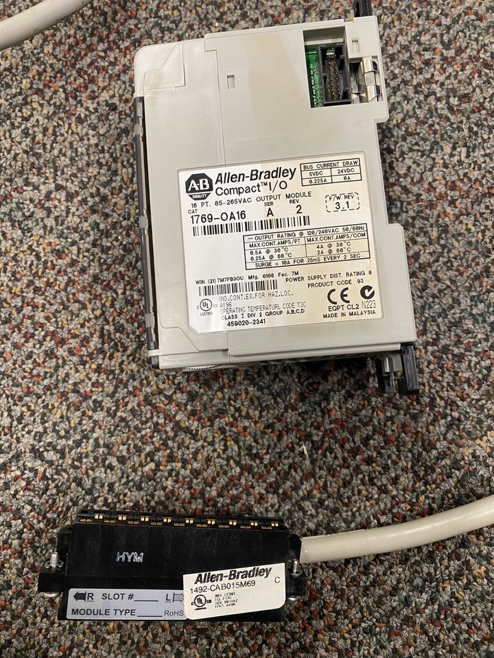 Allen Bradley 1769-0A16 With 1492-CAB015M69 | eBay