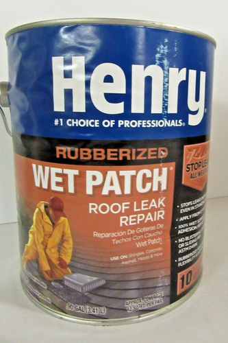 Henry 208R Rubberized Black Wet Patch Roof Cement Leak Repair .90 Gal ...
