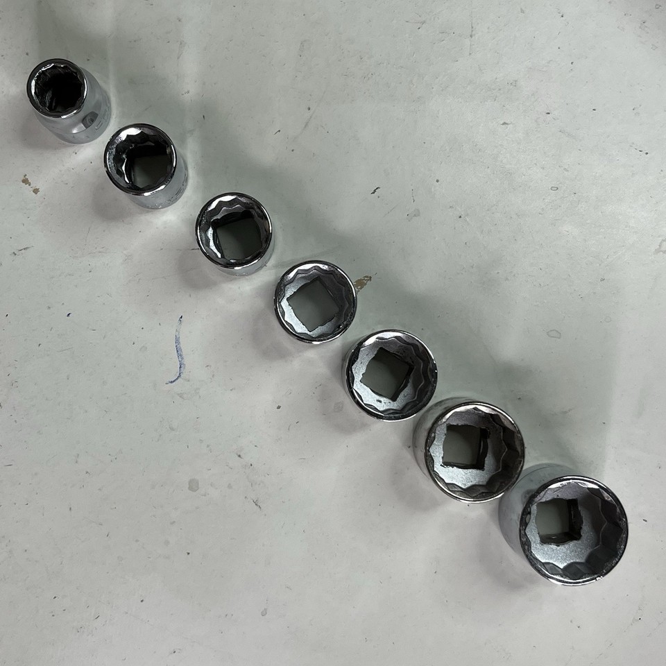 Rare Sears Craftsman USA Nos 3/8” Drive V Series Ratchet Socket Set SAE ...