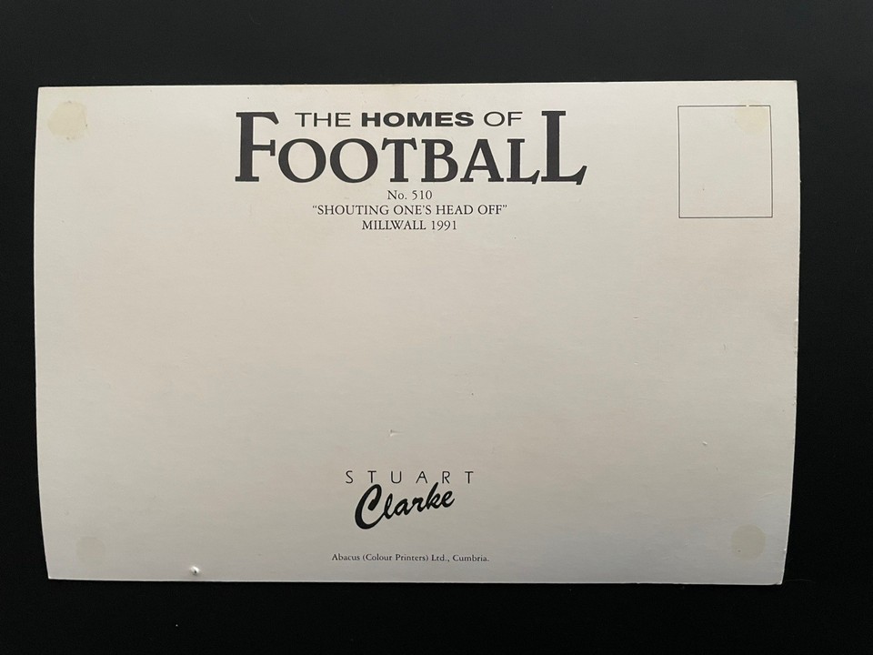 Stuart Clarke The Homes of Football No 510 Millwall Fans 1991 Vintage ...