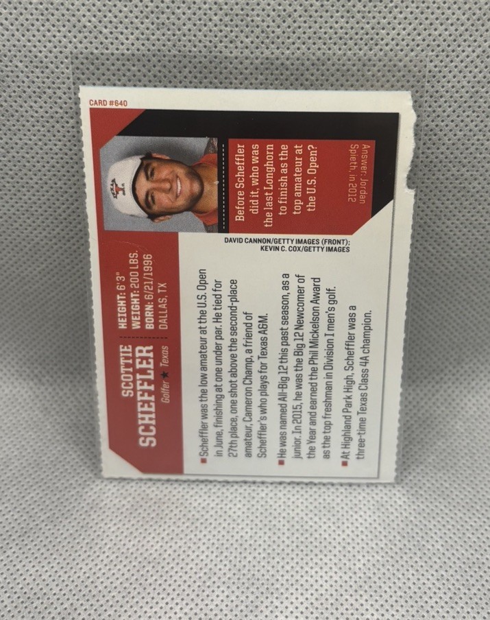 2017 Sports Illustrated For Kids #640 SCOTTIE SCHEFFLER Rookie RC PGA ...
