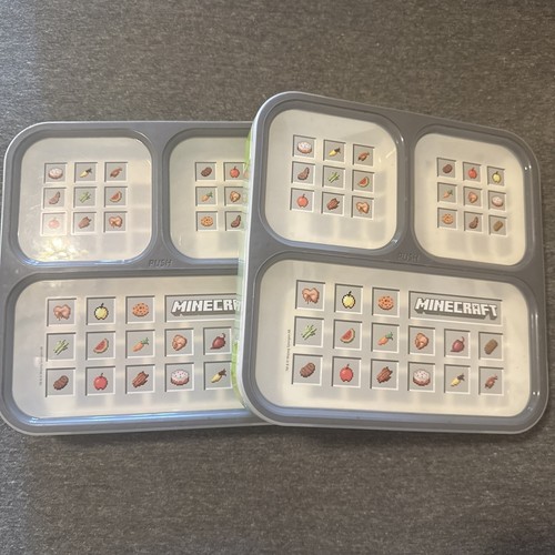 Minecraft Bento Boxes Zak! Plastic 8 1/4 X 8 1/4 for School Lunch Box ...