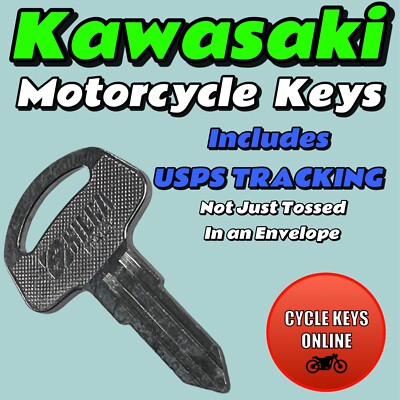 Kawasaki F11 S2 H1 motorcycle keys Cut by Code spare key to codes 178 ...