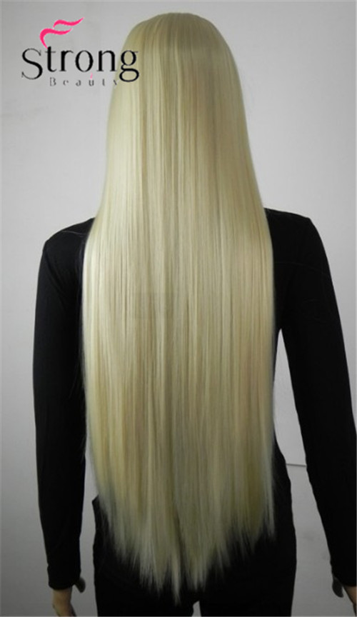 80cm Long Straight Cosplay Wigs 8 color Heat Resistant Synthetic Women ...