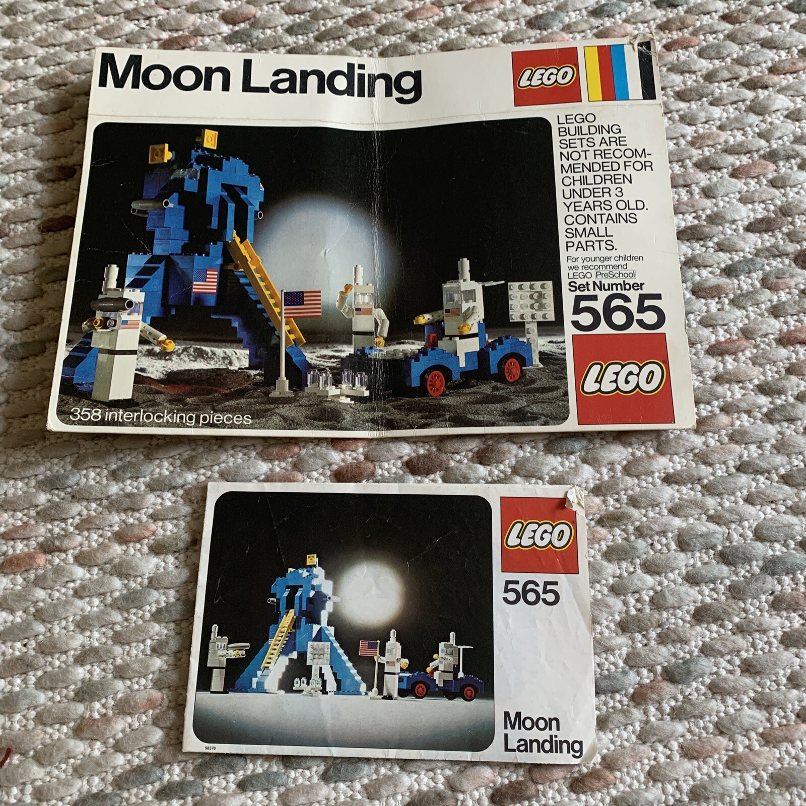 1975 LEGO 565 Moon Landing - Manual And Box Slipcover Only | eBay