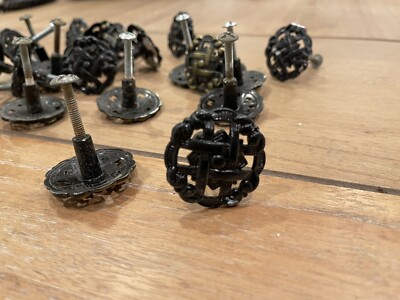 Lot 21 Basket-Weave Metal Drawer/Cabinet Pulls | eBay
