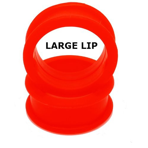 PAIR-LARGE FLARE SOFT Silicone Ear Skins-Ear Gauges-Soft Ear plugs-Ear ...