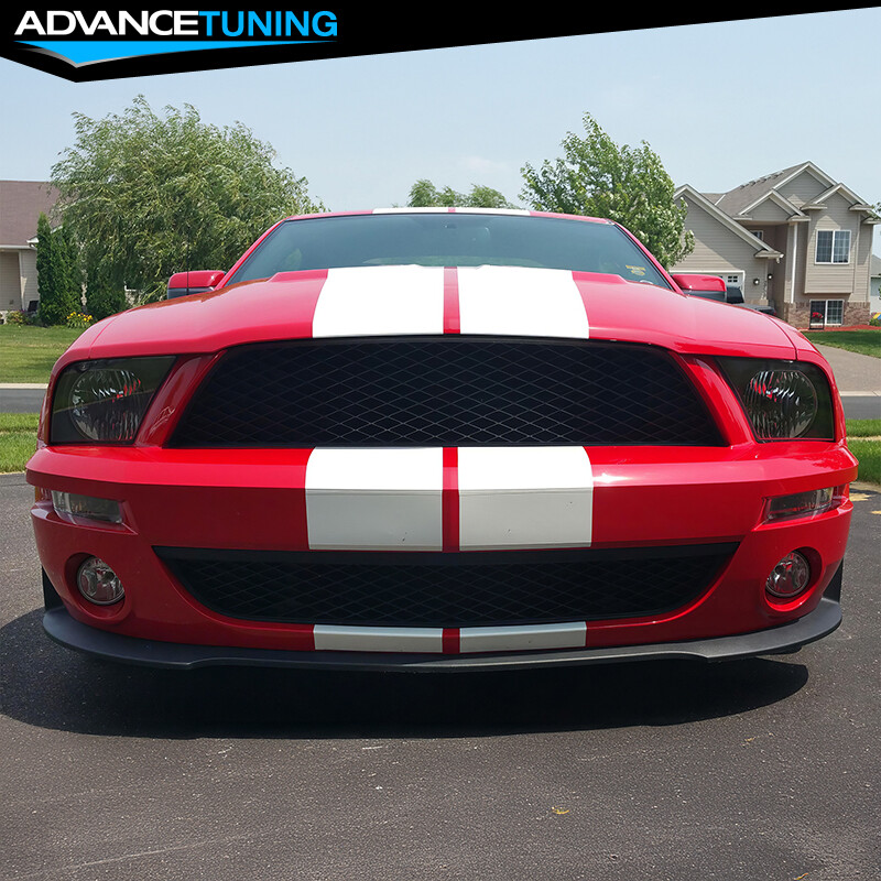 2007-2009 Ford Mustang Shelby GT500 Front Bumper Lip Spoiler | Black ...