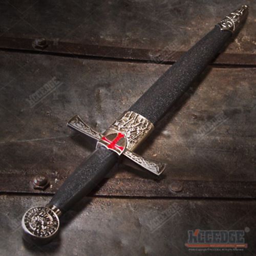 16" Medieval Knights Templar Stainless Steel Fixed Blade Dagger Knife ...