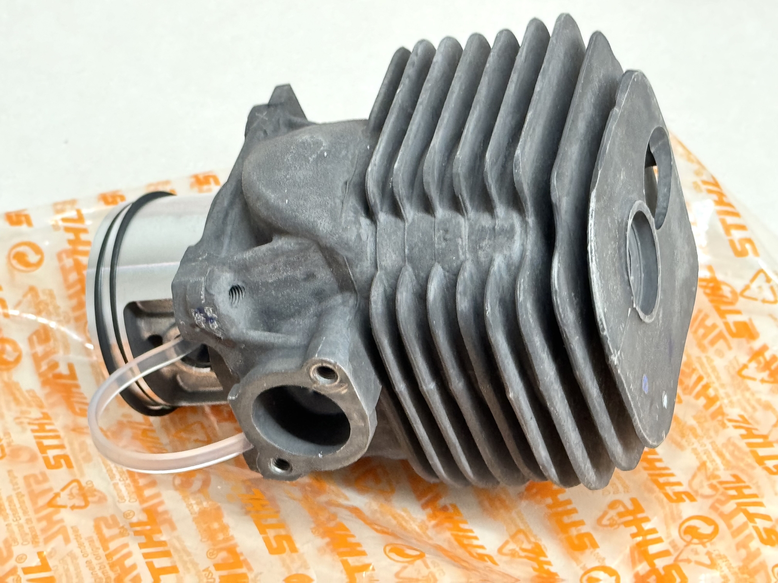 STIHL OEM CYLINDER WITH PISTON KIT 4250 020 1201 TS500i TS480i i-A 52mm ...
