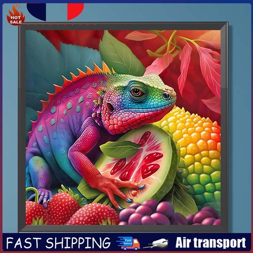 5D DIY Full Round Drill Diamond Painting Lizards Kit Home Decoration ...