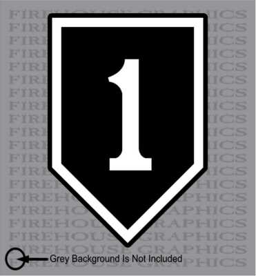 1st Infantry Division Big Red One US Army Veteran American flag sticker ...