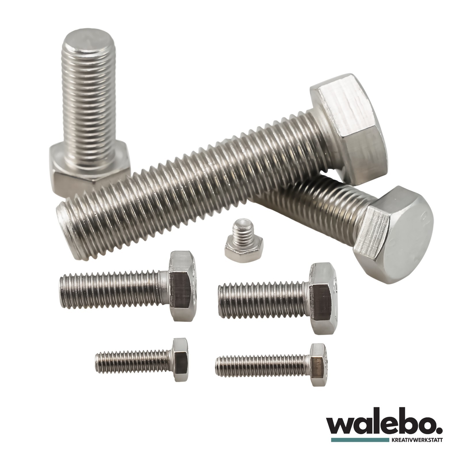 M8 Sechskantschrauben M8 Edelstahl Maschinenschrauben Vollgewinde ...