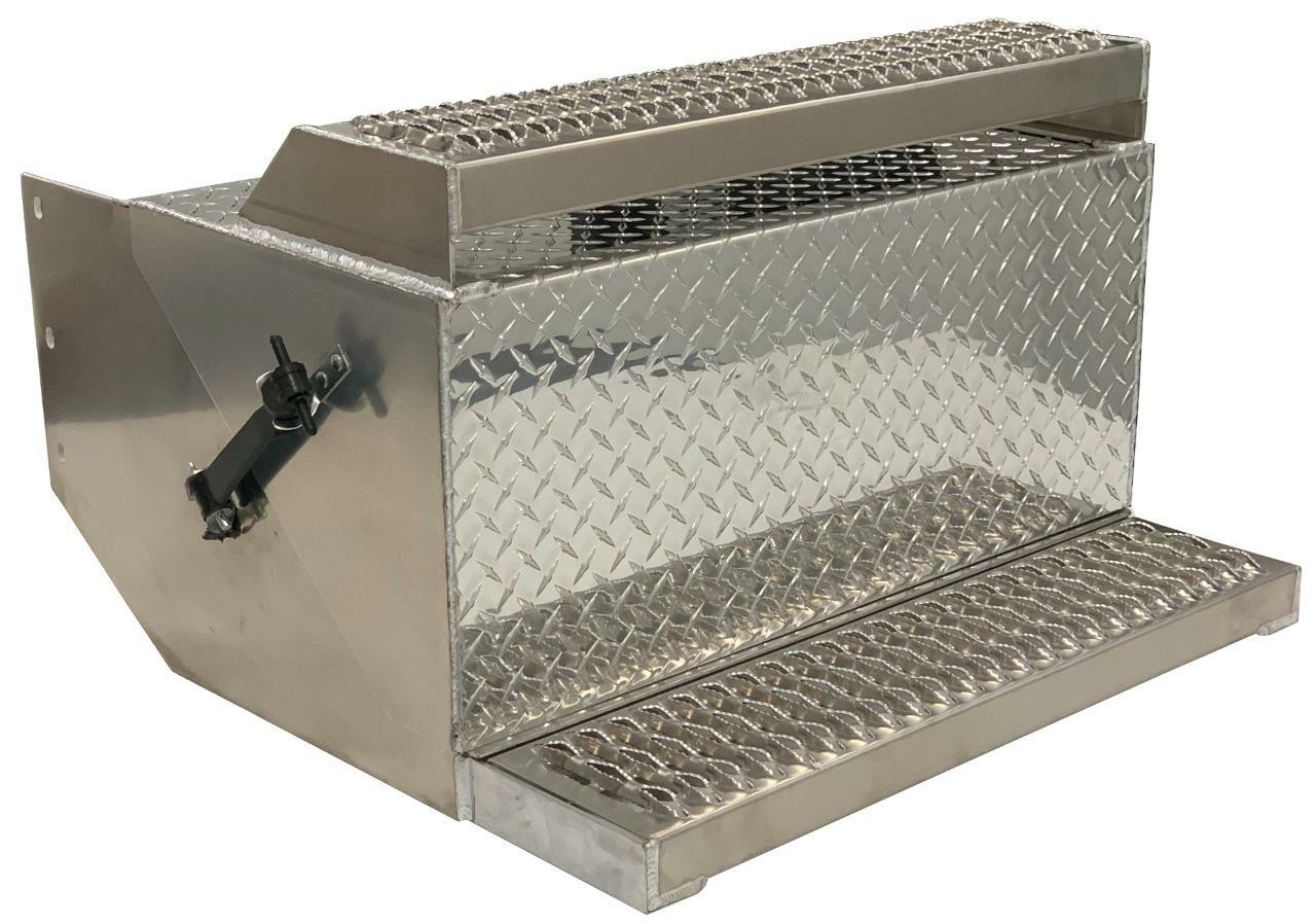 Peterbilt 379,389,388 Battery Box Steps & Straps Aluminum Diamond Plate ...