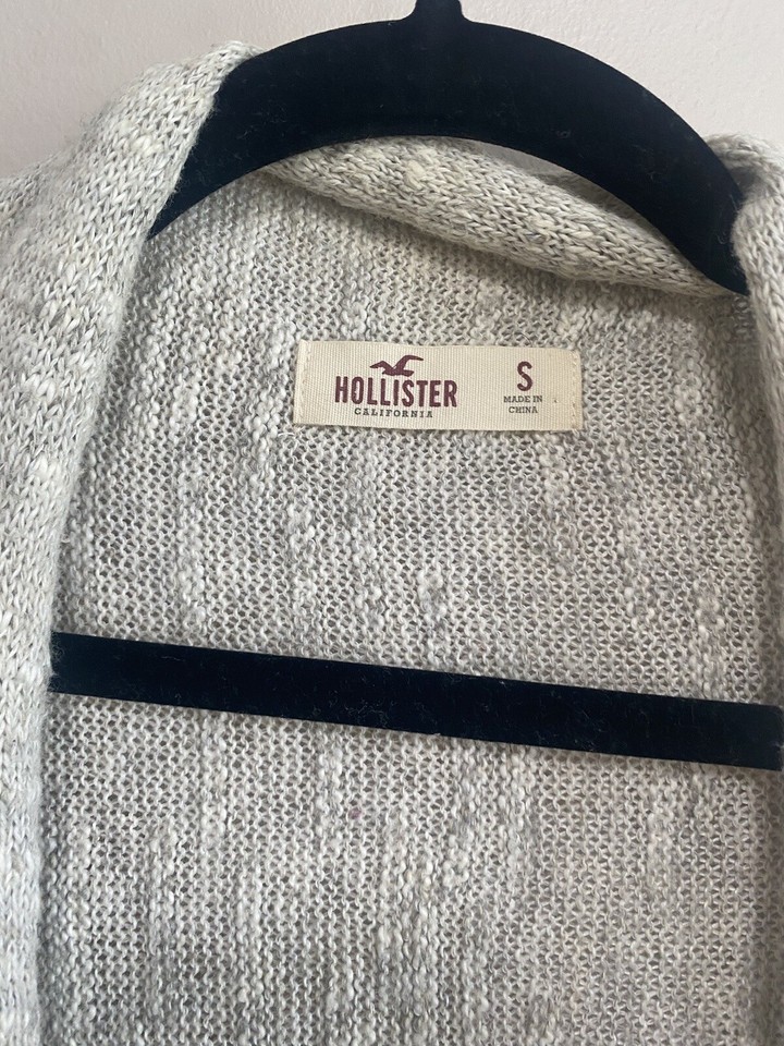 Hollister Long Waterfall Open Front Knit Cardigan Sweater Aztec Print ...