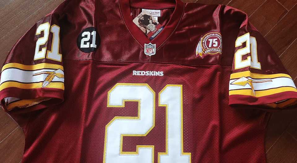 NEW TAG! Washington Redskins #21 Sean Taylor dual patch Stitched ...