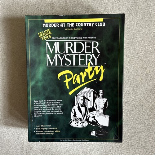 Murder Mystery Dinner Party Game "At The Country Club" Host Your Own ...
