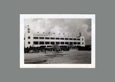 WW2 Era Photo U.S. Military Base Grandstand Building | eBay
