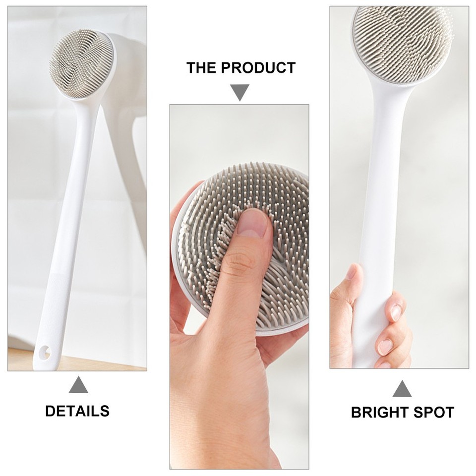 Skin Exfoliator Scrubber Shower Back Massage Brush Bath Silicone | eBay ...