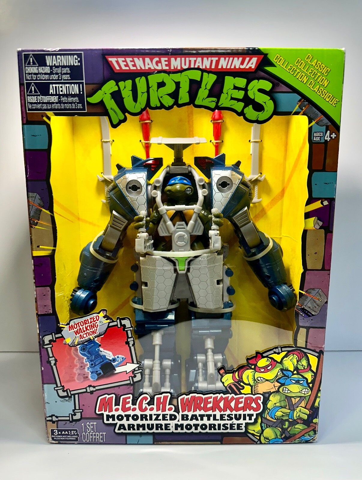 TMNT MECH WREKKERS Leonardo Classic Teenage Mutant Ninja Turtles ...