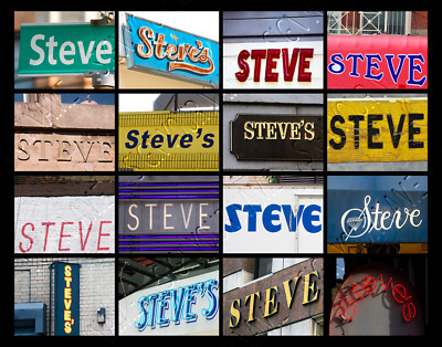 STEVE Name Poster featuring photos of actual signs | eBay