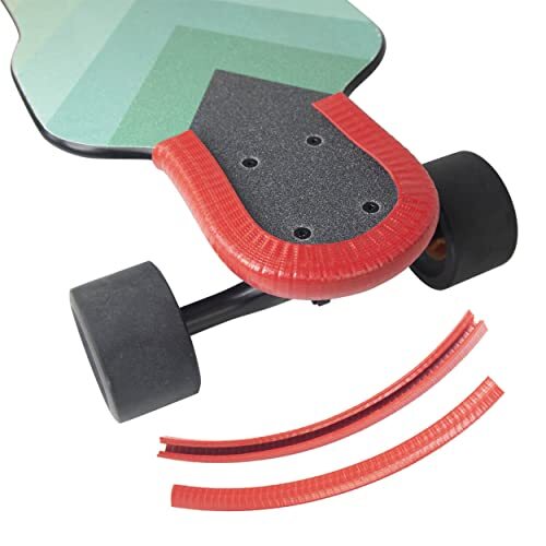 2 Pack Skateboard Deck Guard Protectors Deck Edge Cover Rubber Strip | eBay