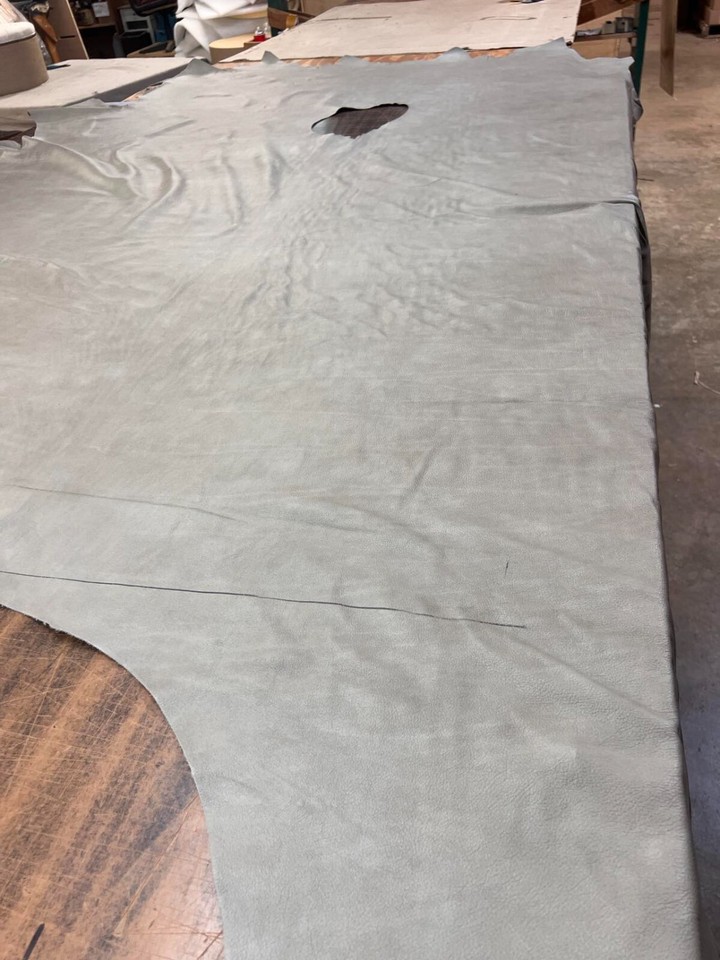 Greige Leather Hide Upholstery Whole Full Cow Hide 55 Square Feet | eBay