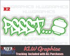 Pssst Decal Sticker Air Ride Bag Bagged Truck Car s10 C10 4 link Notch ...