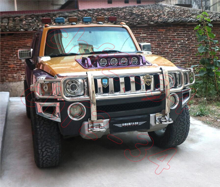 For Hummer H3 2006-10 LED Front Hood Cover Bonnet Molding Driving Lamp ...