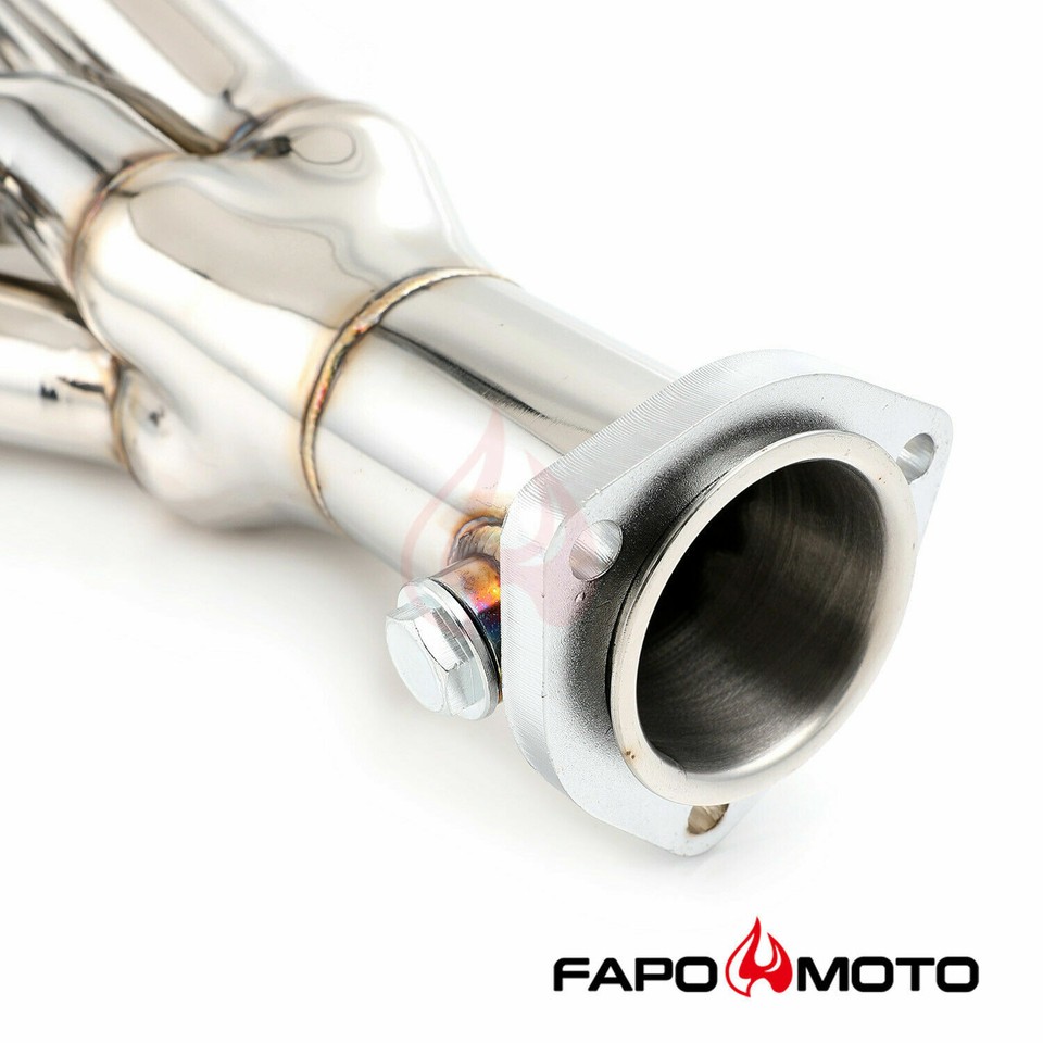 FAPO Single Turbo Headers for LSX LS2 T4 Top Mount Swap Crossover with ...